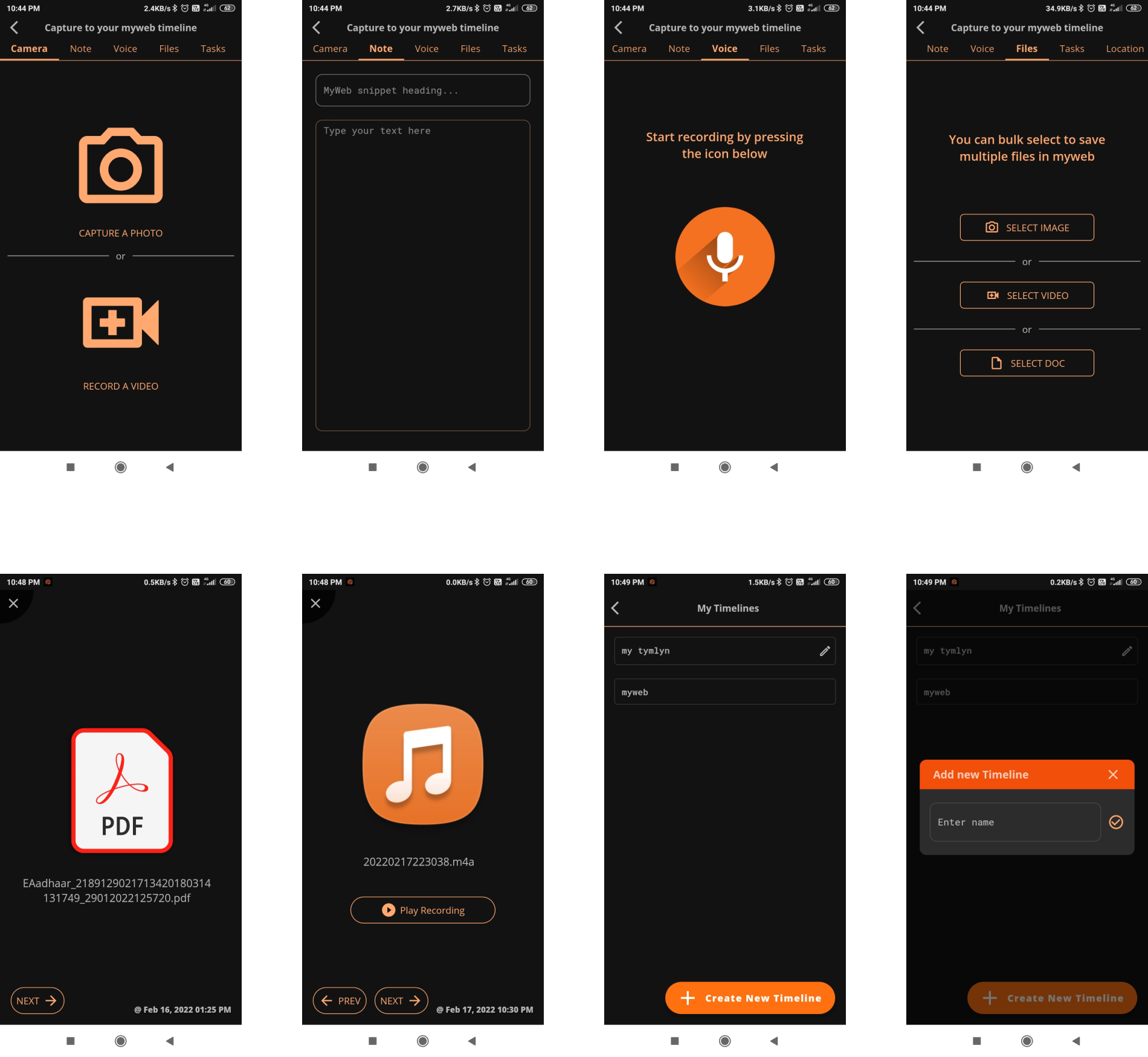 Myweb App | Mobile UI/UX